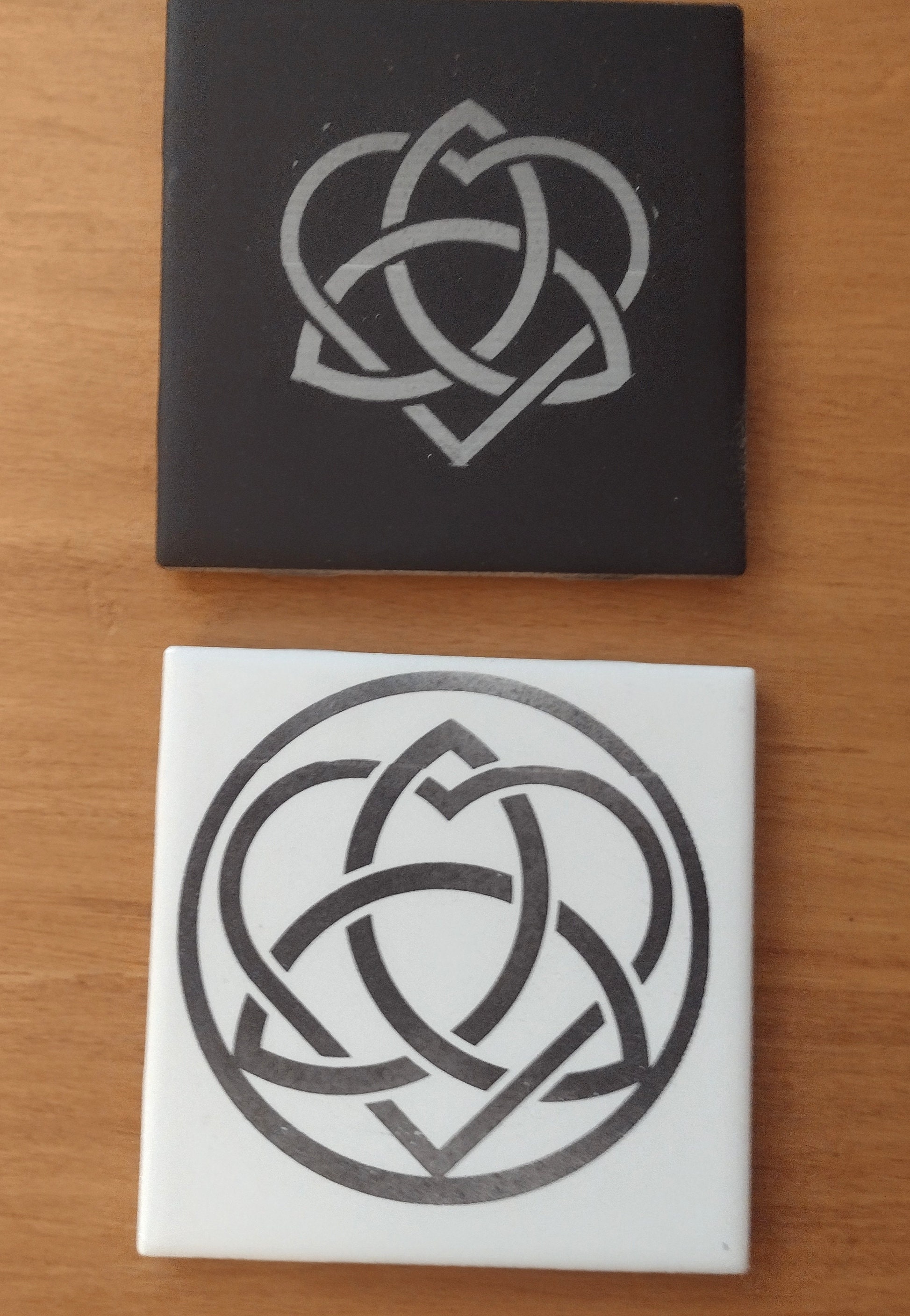 Laser Etched Tiles - Celtic Set - Celtic or Norse Symbols Etched on ...