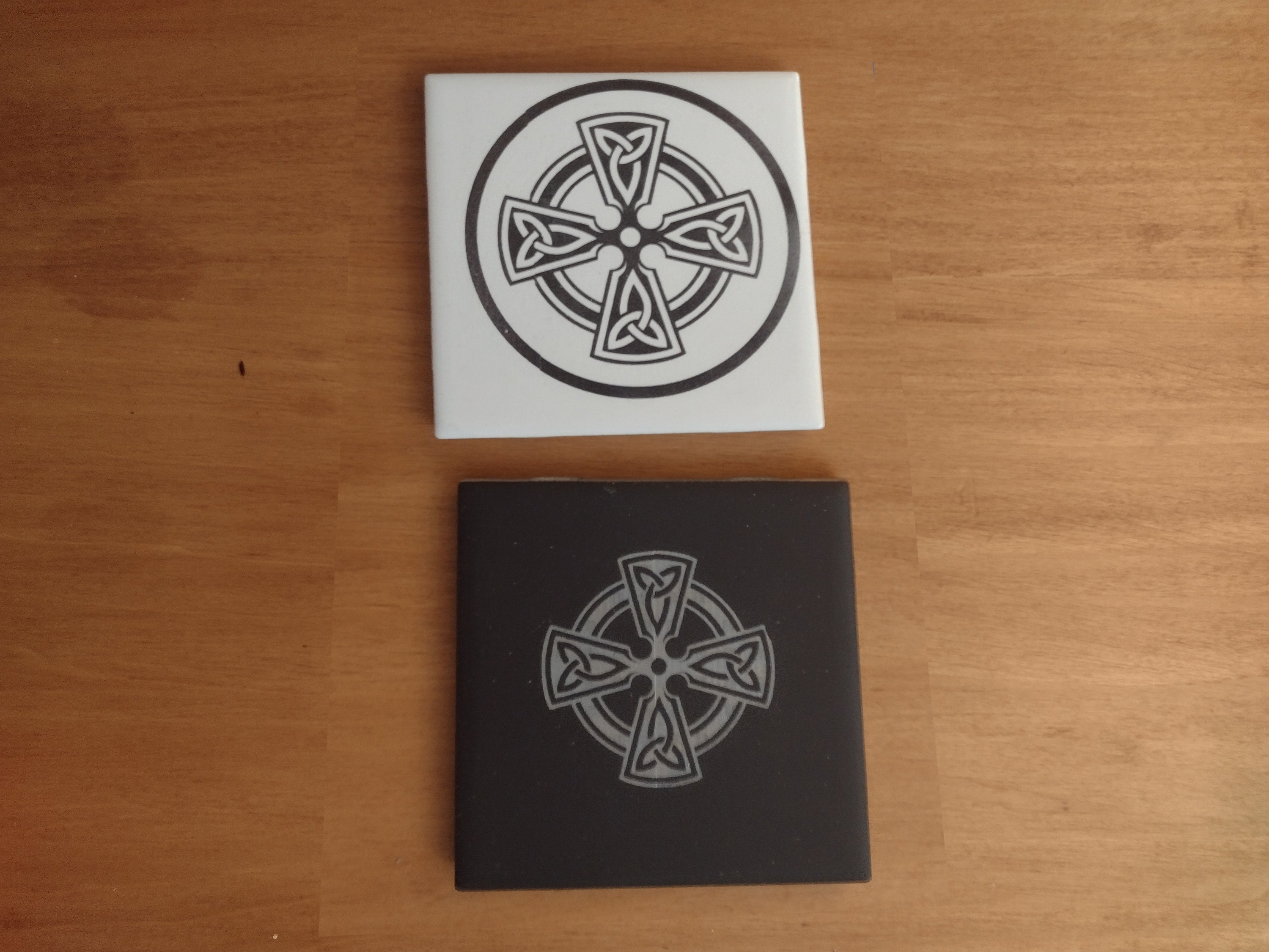 Laser Etched Tiles - Celtic Set - Celtic or Norse Symbols Etched on ...