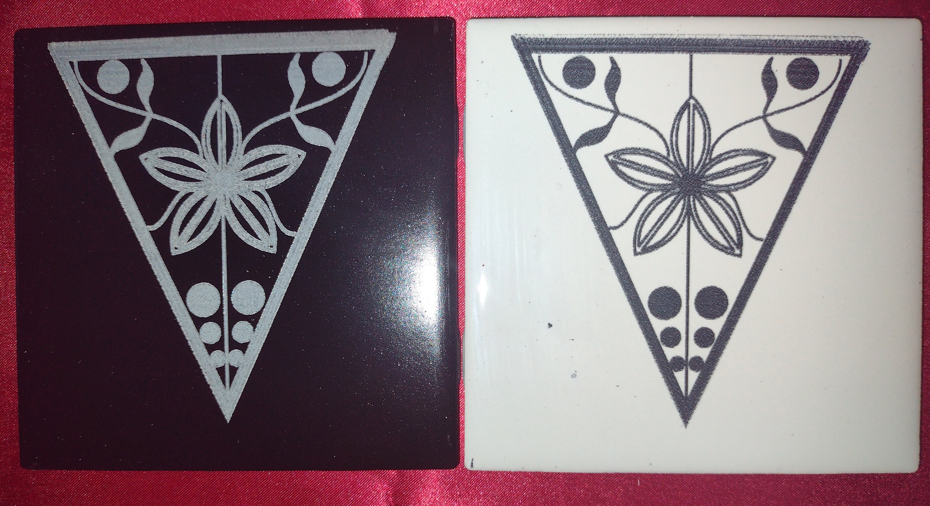 Laser Etched Tiles - Seasons Set - Symbols Etched on Tile! - Etsy