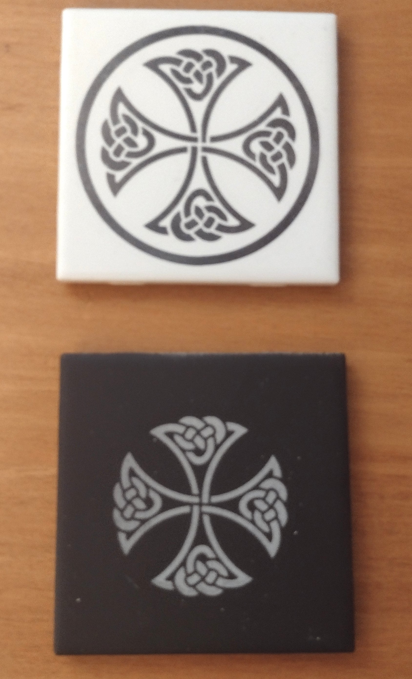 Laser Etched Tiles - Celtic Set - Celtic or Norse Symbols Etched on ...