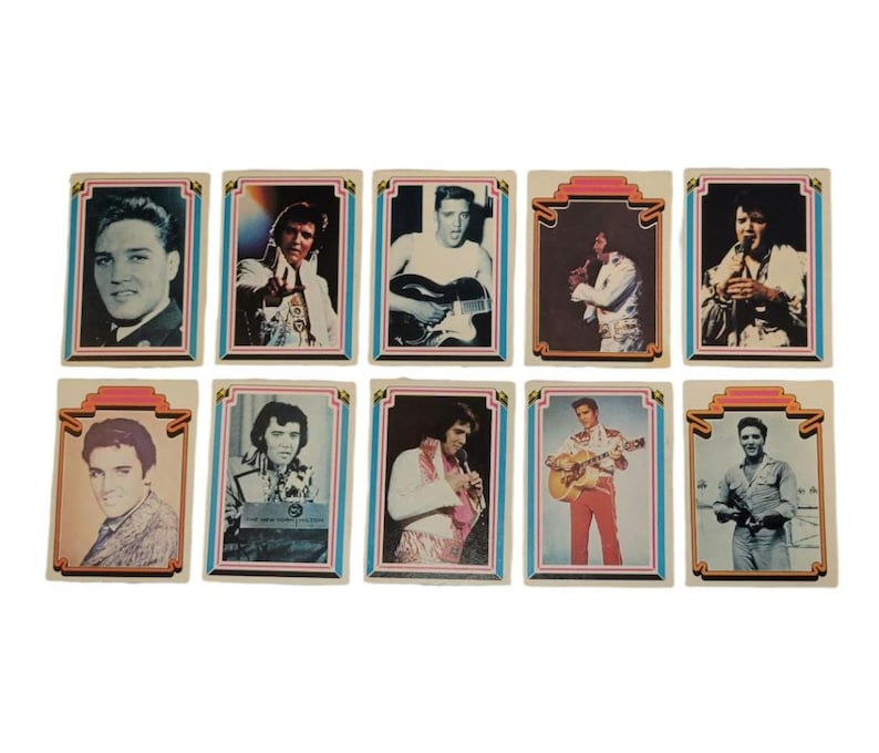 Vintage 1978 Elvis Presley Trading Cards: Boxcar Series - Etsy