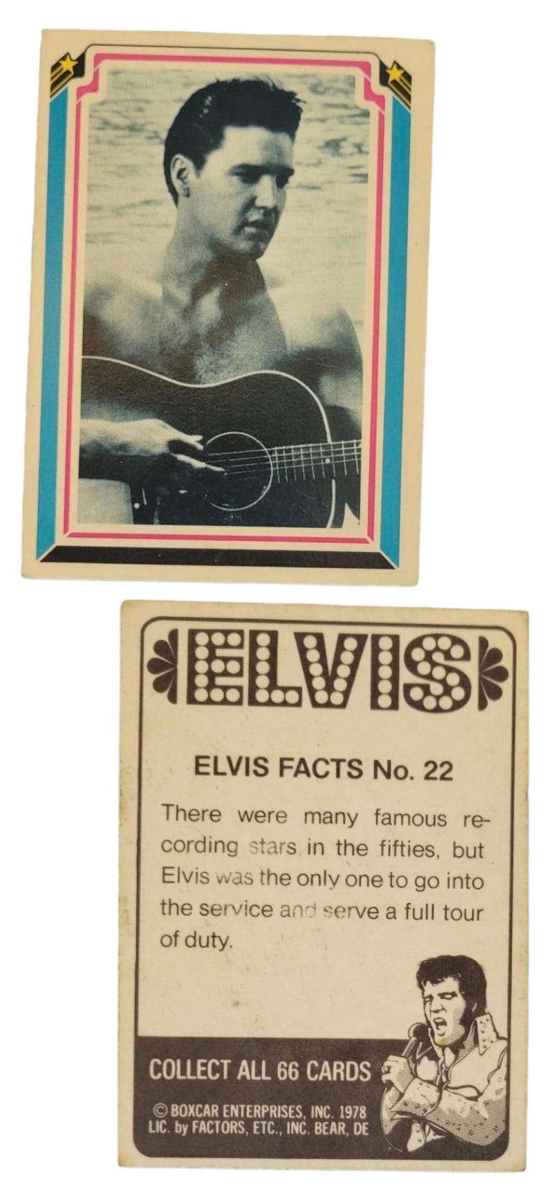 Vintage 1978 Elvis Presley Trading Cards: Boxcar Series - Etsy
