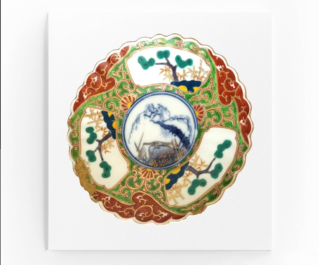 Antique Imari Meiji Period Japanese Scallop Edge Bowl,antique Hand ...