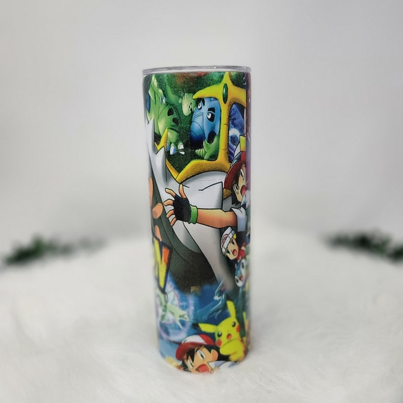 Pokémon Theme Tumbler Pikachu Collage - Etsy