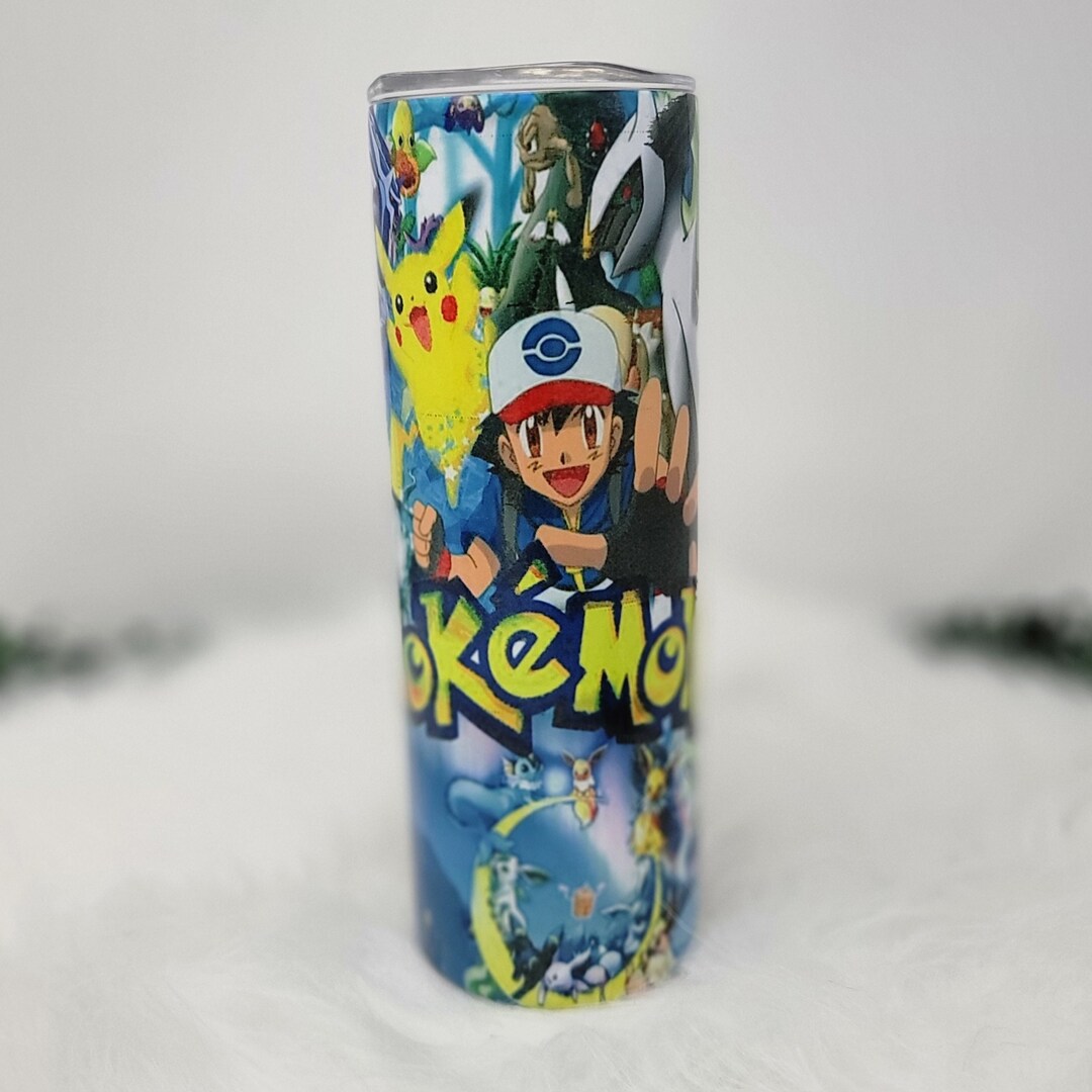 Pokémon Theme Tumbler Pikachu Collage - Etsy