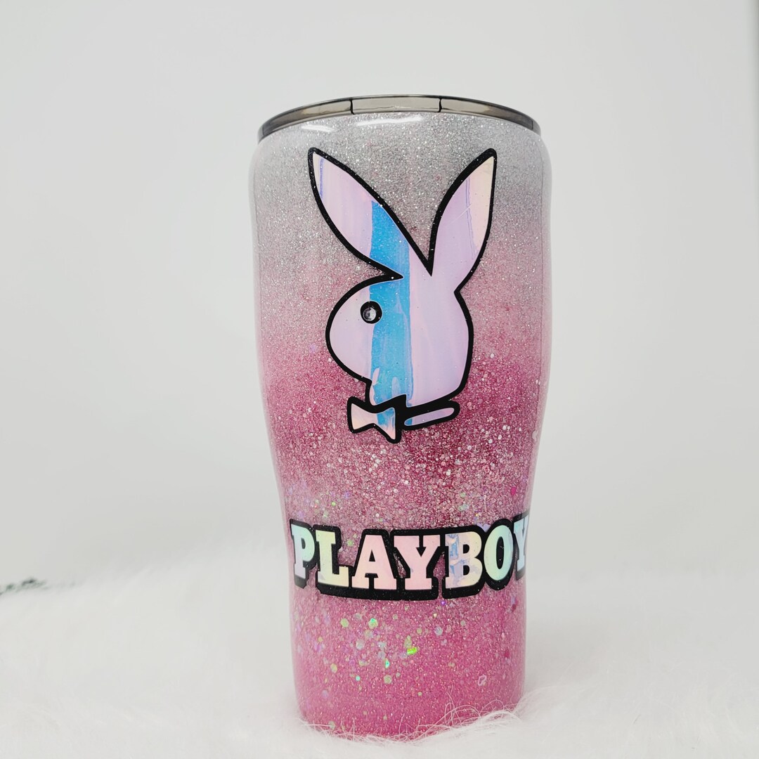 Pink Sparkly Glitter With a Holographic PB Bunny, Custom Made With Lid ...