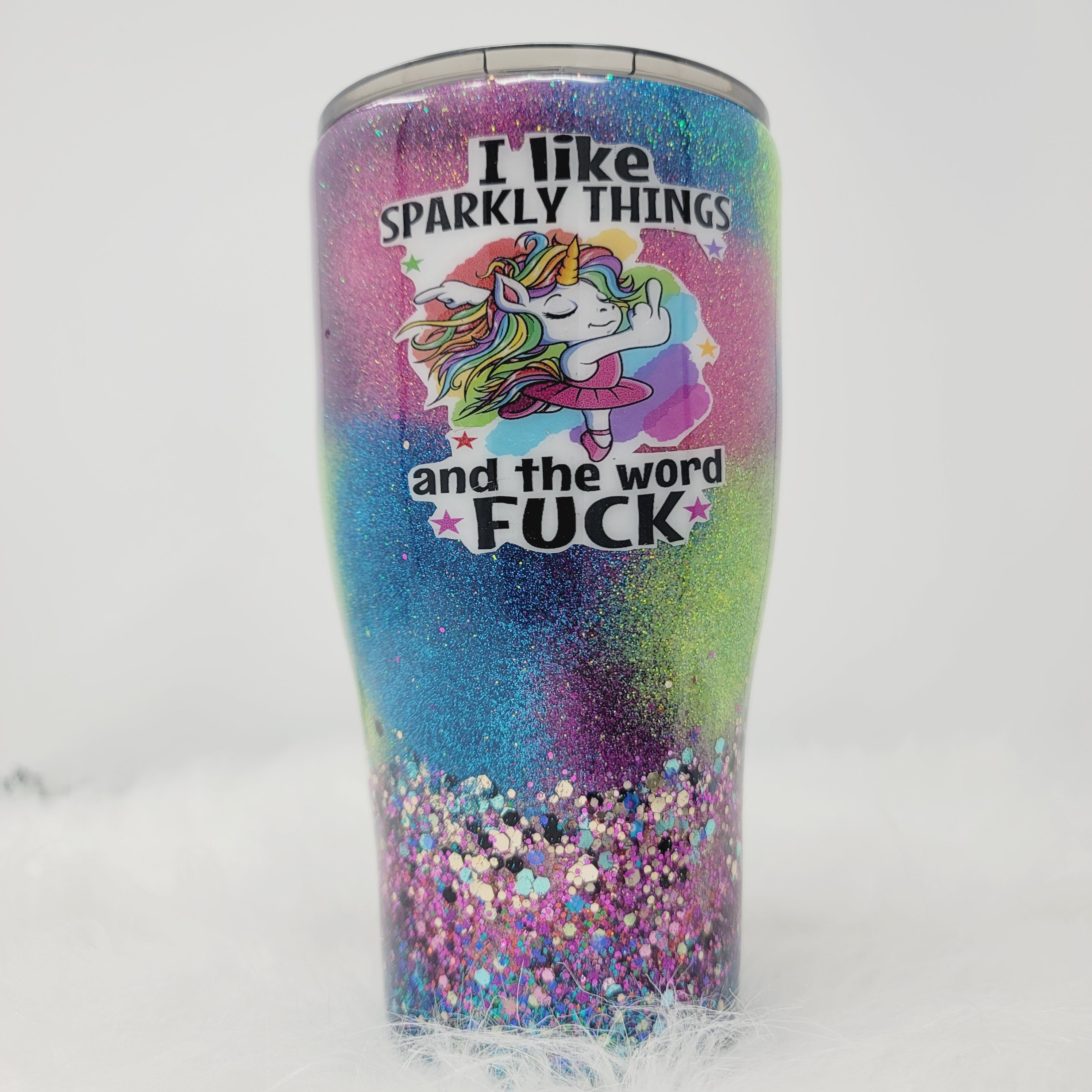 Middle Finger Unicorn Sassy Unicorn Sparkly Things and the - Etsy