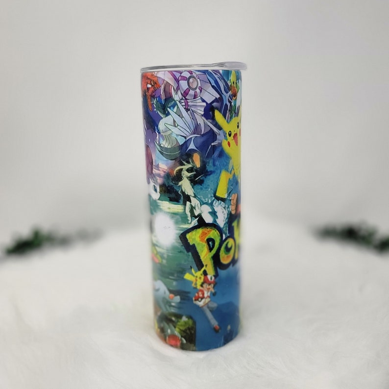 Pokémon Theme Tumbler Pikachu Collage - Etsy