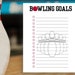 Bowling Goals Checklist Printable to Do List Sports Fan Gift Bowling ...