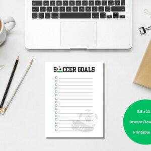 Soccer Goals Checklist Printable to Do List Kids Soccer Gift for Him ...