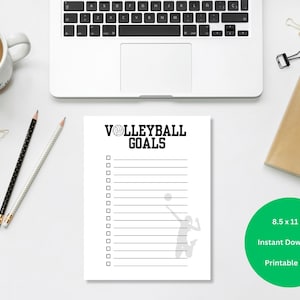 Volleyball Goals Checklist Printable to Do List Volleyball Gift for Mom ...