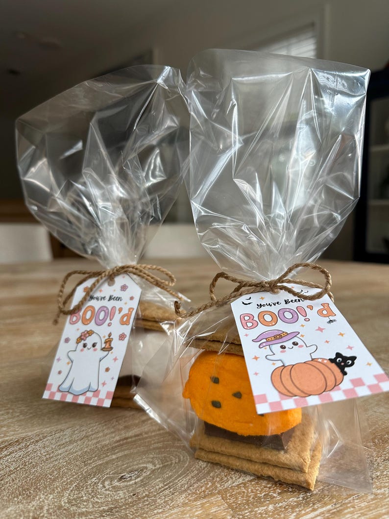 Printable You've Been Boo'd Tag Printable Halloween Teacher Gift Tags ...