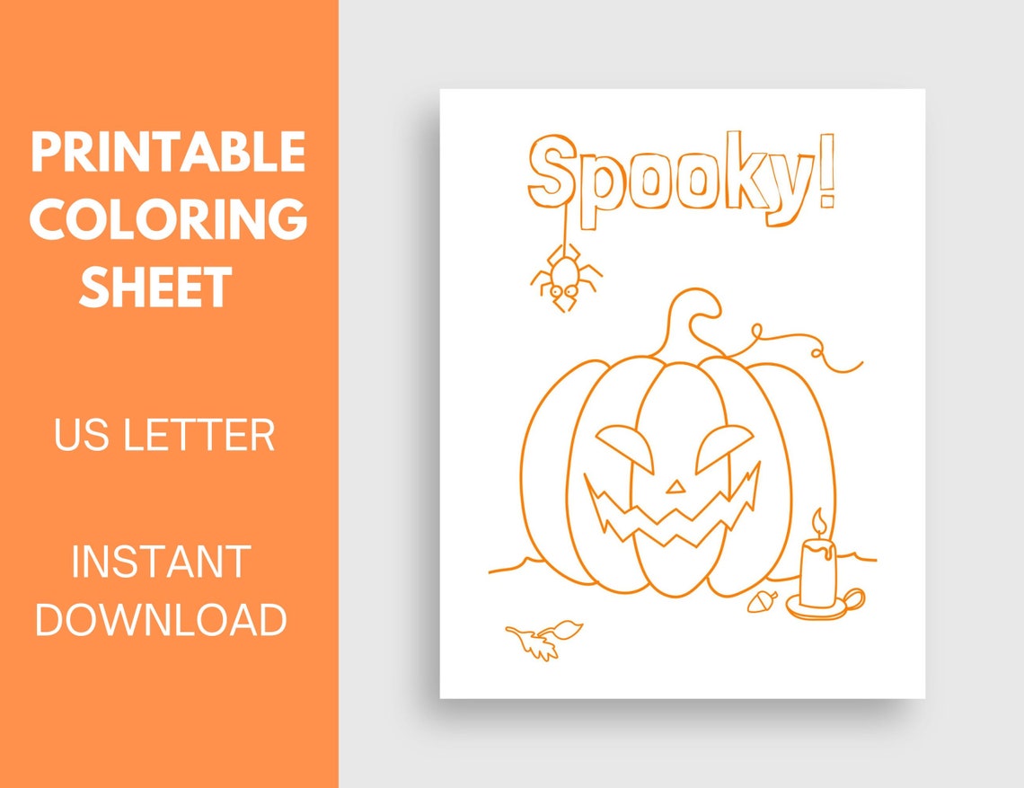Printable Halloween Ghost and Jack-o-lantern Coloring Sheets for Home ...