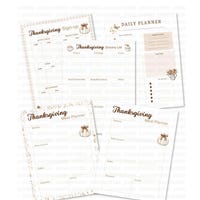 Thanksgiving Meal Planner, Thanksgiving, Meal Planner Digital Download ...