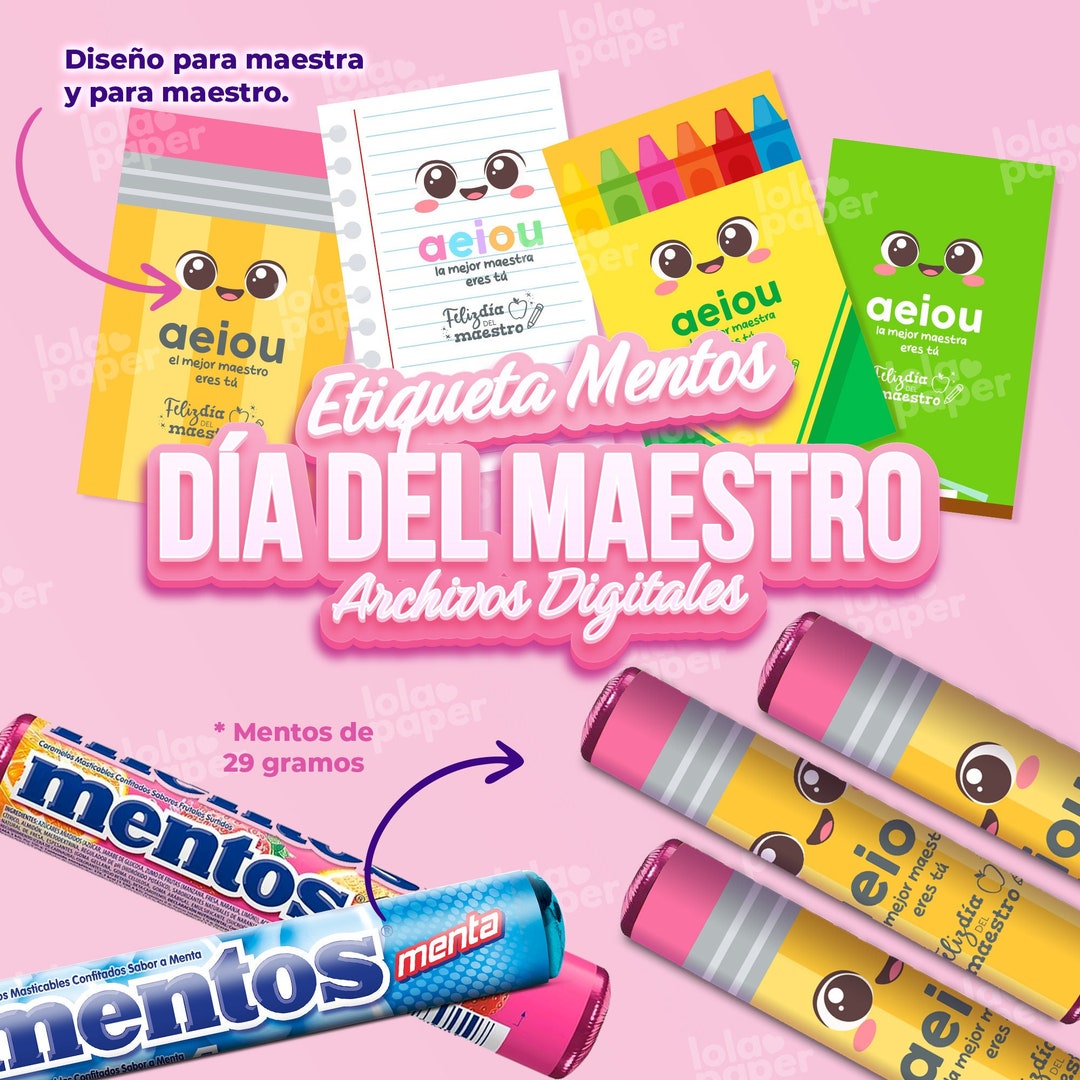 Teacher's Day Label Teacher's Day Labels for Sweet Mentos Details for ...