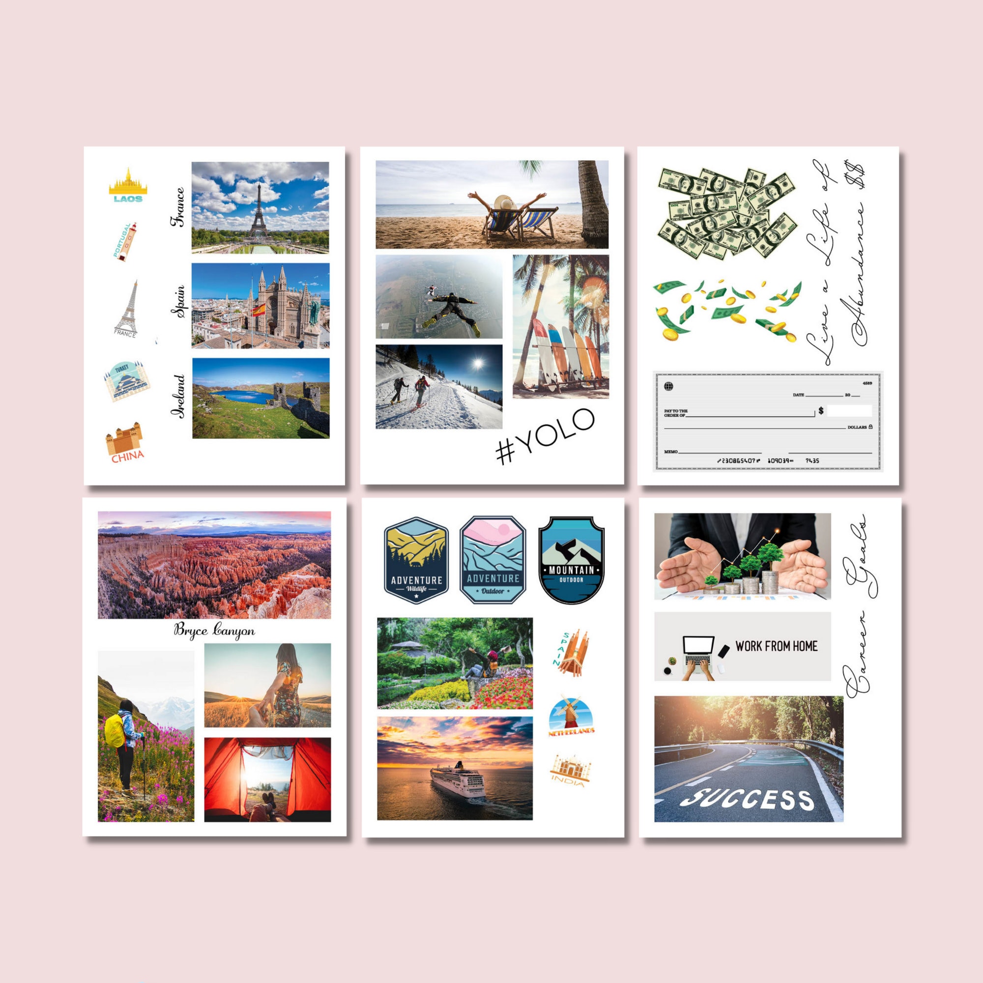 Vision Board Cutouts | Manifestation Bundle | Future Board | Men and ...