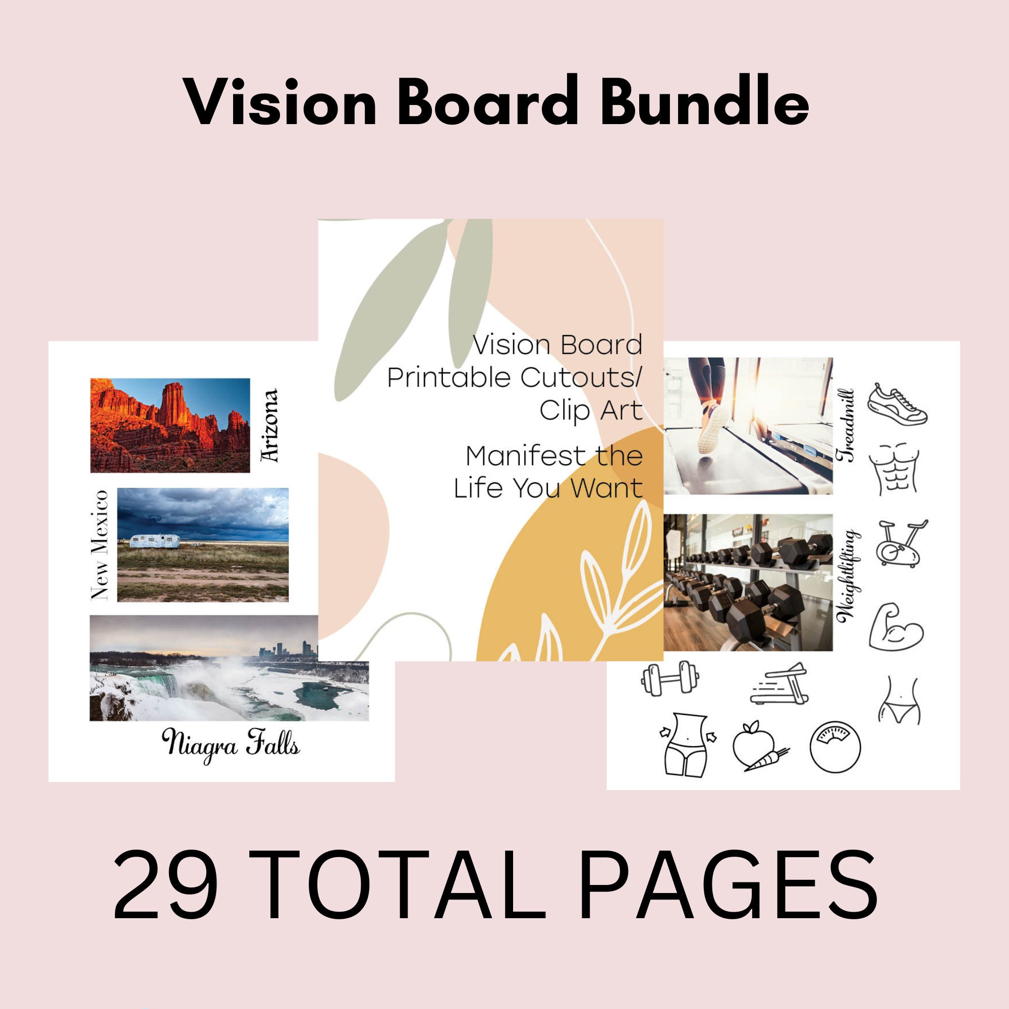 Vision Board Cutouts | Manifestation Bundle | Future Board | Men and ...