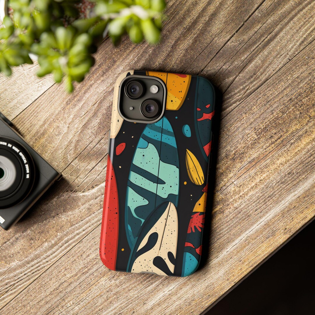 Surfboards Picasso Unique Cute Aesthetic Art iPhone Cases, iPhone 15 14 ...