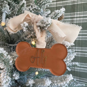 Custom Acrylic Dog Bone Ornament / Christmas Ornament / Custom - Etsy