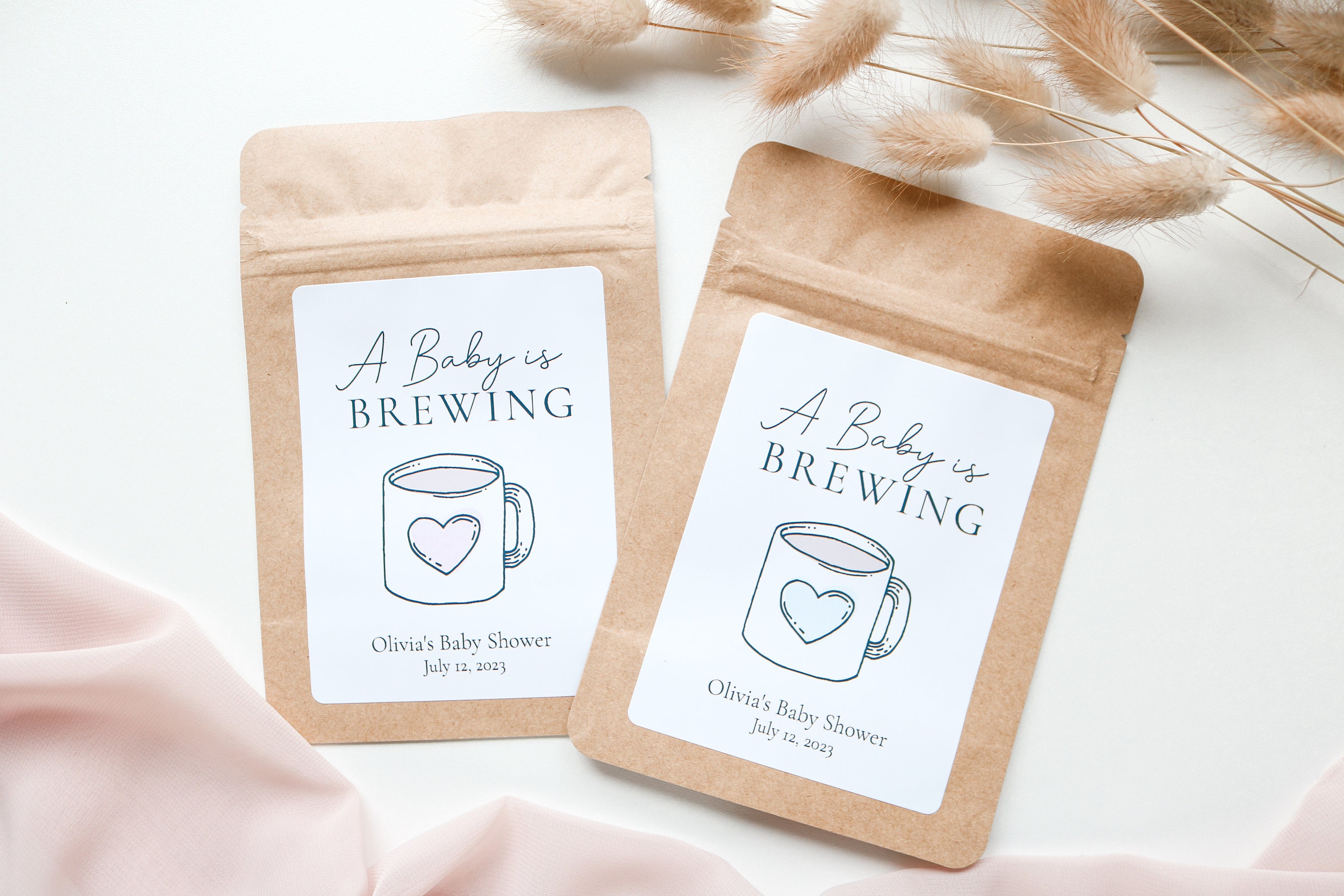 A Baby is Brewing Coffee Favour Bag Tea Party Favor Coffee - Etsy
