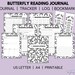 Butterfly Reading Journal Printable Bundle Book Log, Reading Tracker ...