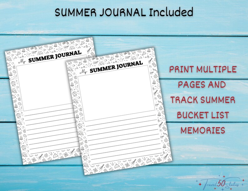 Summer Bucket List EDITABLE | Kids Checklist Template | Printable ...