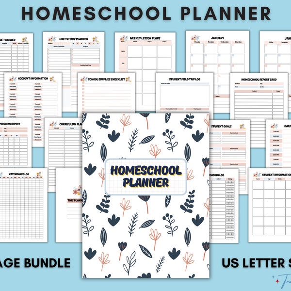 Homeschool Planner, Homeschool Schedule, Lesson Plans, Academic Planner ...