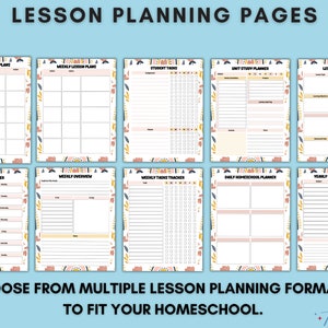 Homeschool Planner, Homeschool Schedule, Lesson Plans, Academic Planner ...