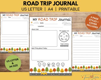 Kids USA Road Trip Journal - Etsy