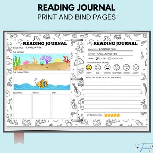 Summer Reading Journal Printable Bundle | Book Log, Reading Tracker ...