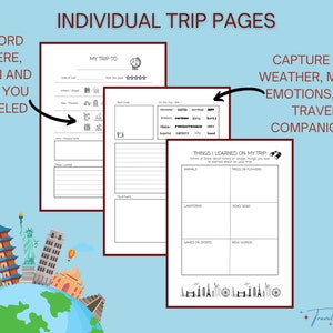 Travel Journal Kids Around the World, Kids Adventure Journal, World ...