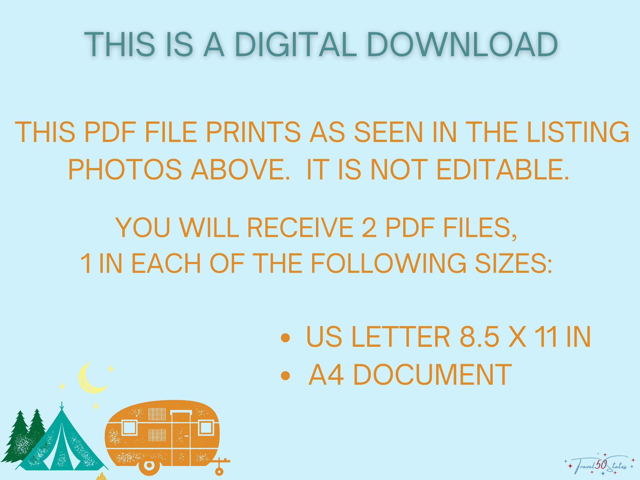 RV Camping Journal Logbook Printable Bundle RV Journal Camping Bundle ...