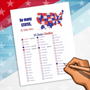 50 United States Checklist, so Many States, so Little Time, USA Travel ...