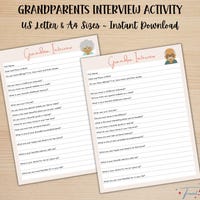 A Book About My Grandpa Fill in the Blank. Grandfather DIY Gift. All ...