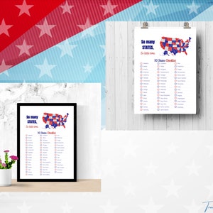 50 United States Checklist, so Many States, so Little Time, USA Travel ...