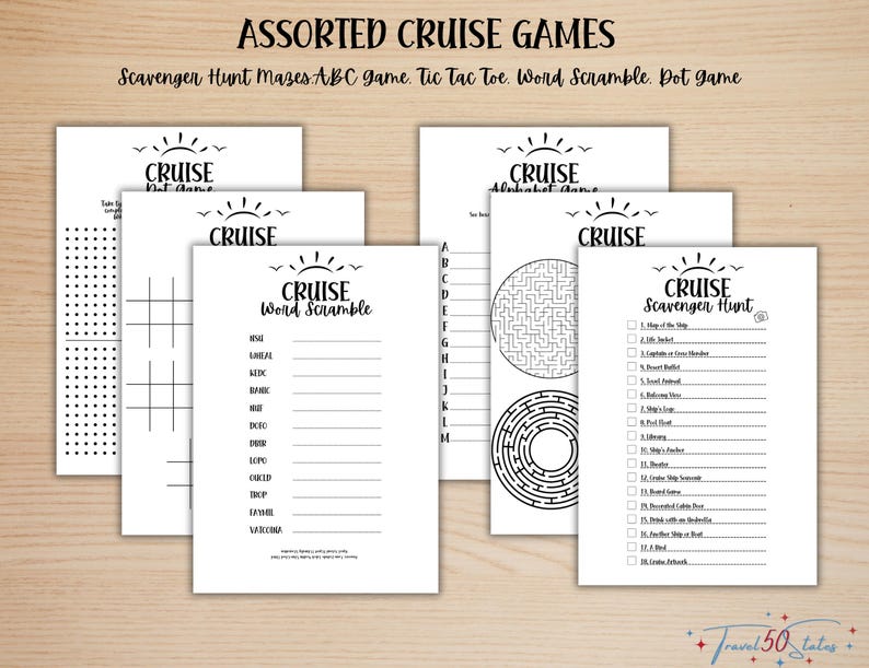 Cruise Ship Vacation Activities for Kids | Mad Libs, Bingo, Word Search ...
