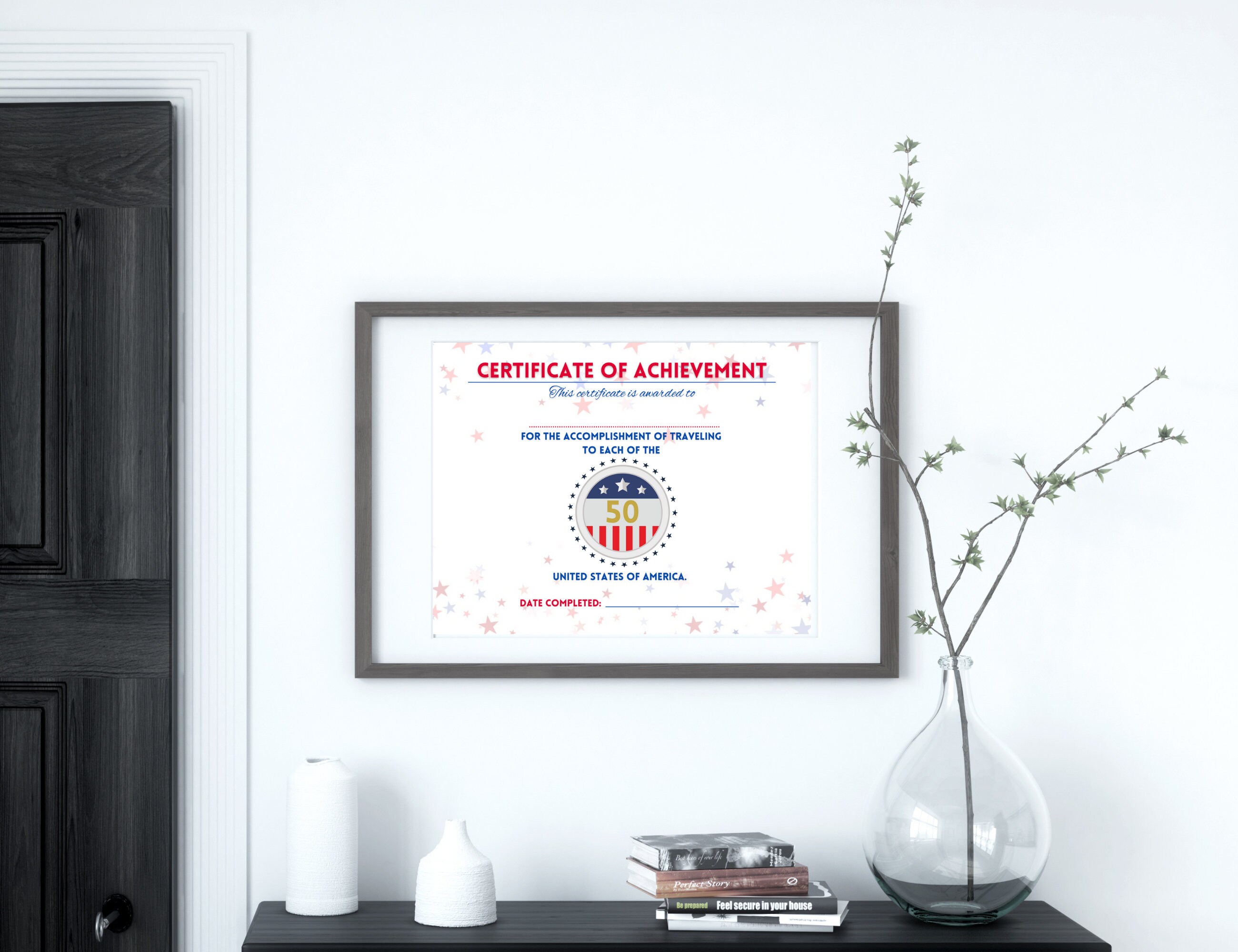 Traveled to All 50 States Certificate of Achievement - Etsy