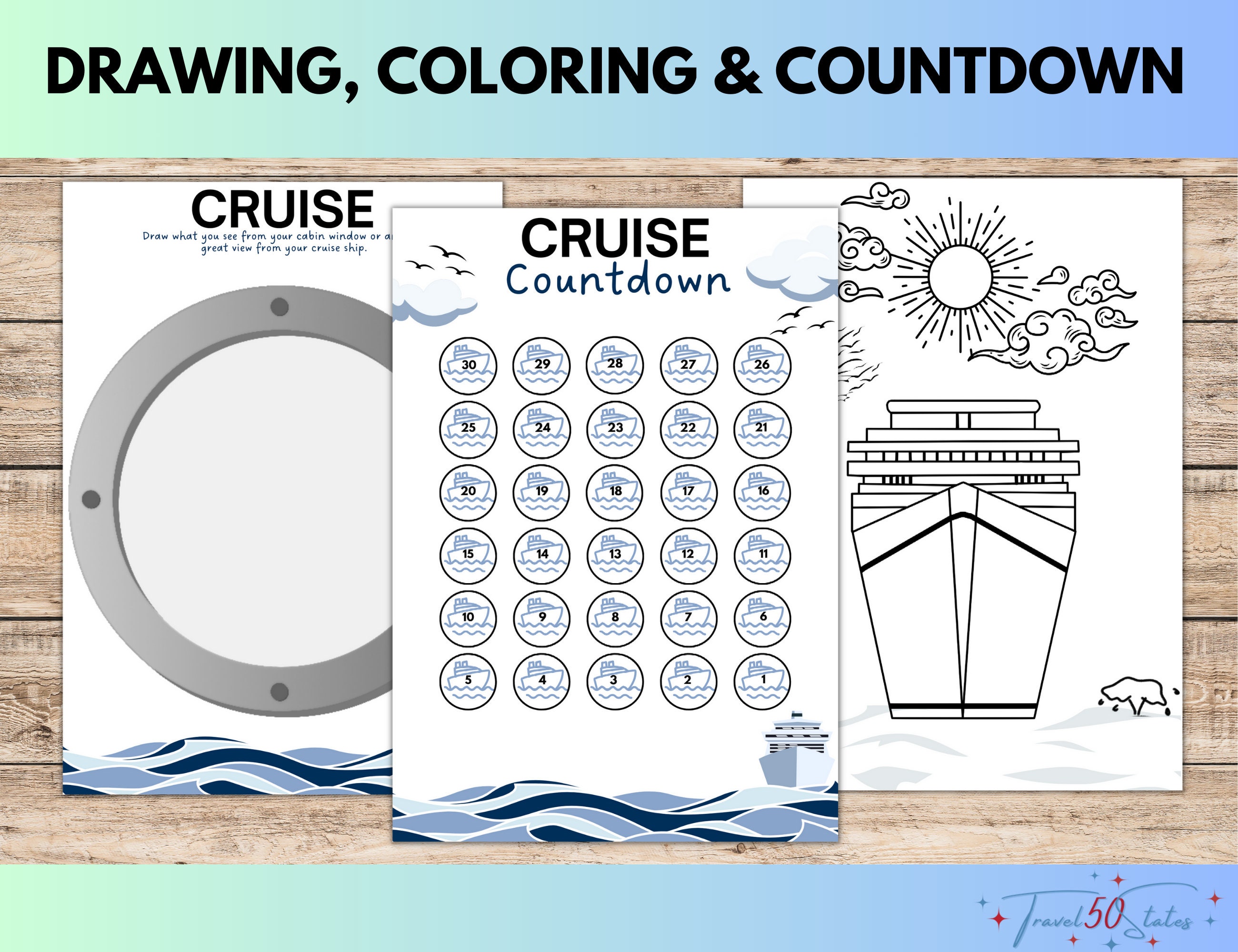 Cruise Games and Activities Printable Bundle | Cruise Ship Bingo, Mad ...