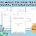 Travel Journal Kids Around the World, Kids Adventure Journal, World ...
