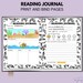 Butterfly Reading Journal Printable Bundle Book Log, Reading Tracker ...