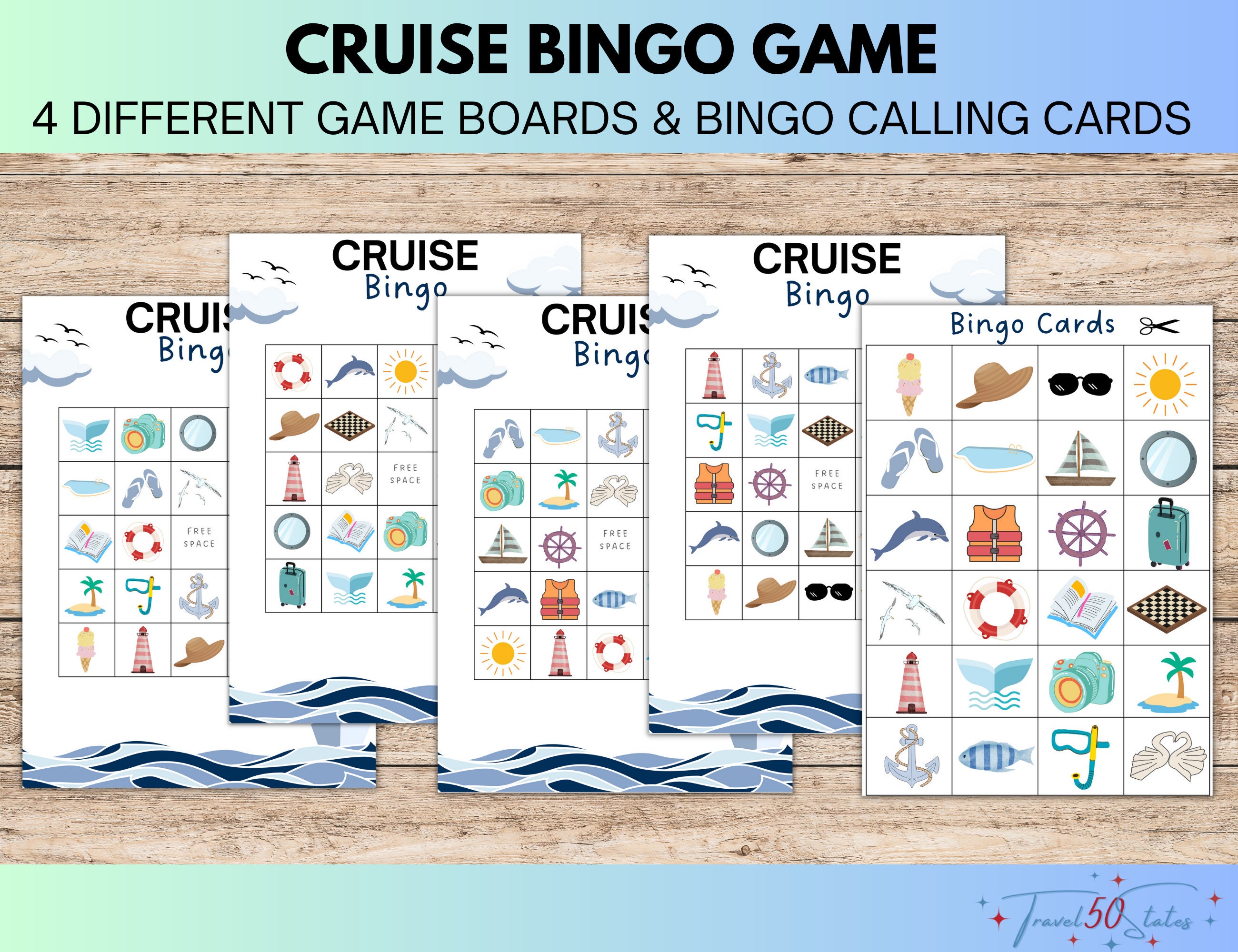 Cruise Games and Activities Printable Bundle | Cruise Ship Bingo, Mad ...