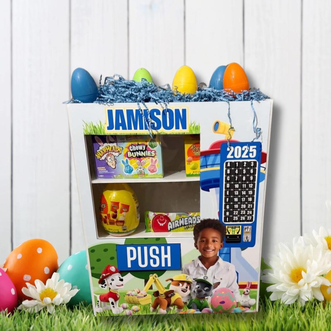 Editable Easter Vending Machine, Instant Digital Download, DIY Easter ...