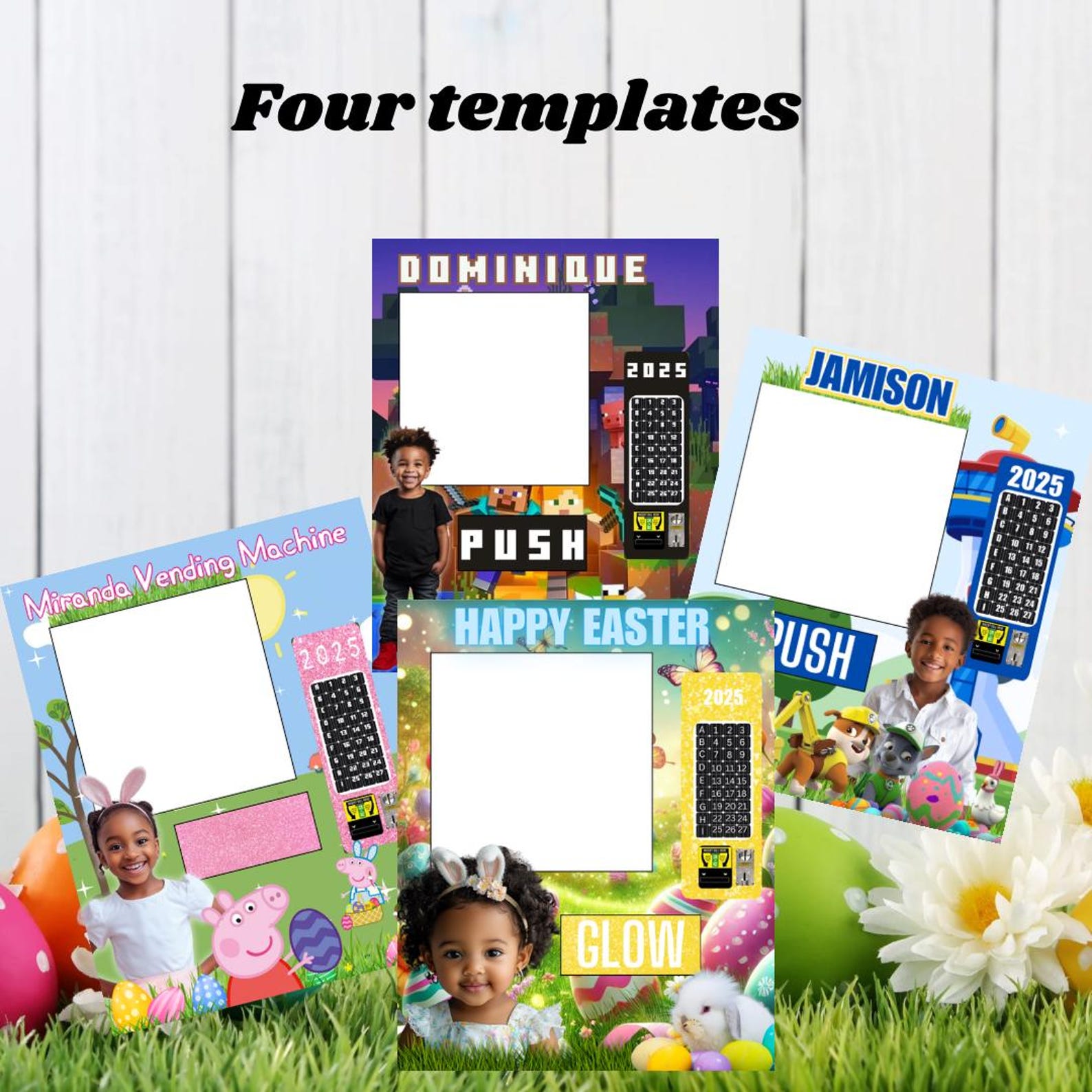 Editable Easter Vending Machine, Instant Digital Download, DIY Easter ...