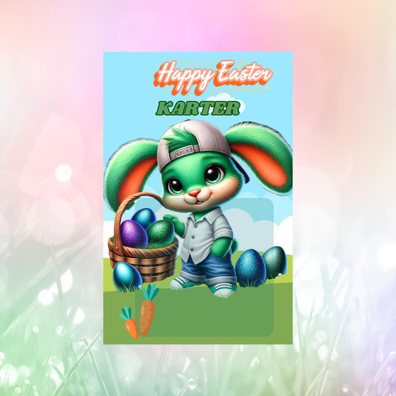 Editable Jumbo Easter Card, DIY Printable Easter Card, Fun Easter Gifts ...