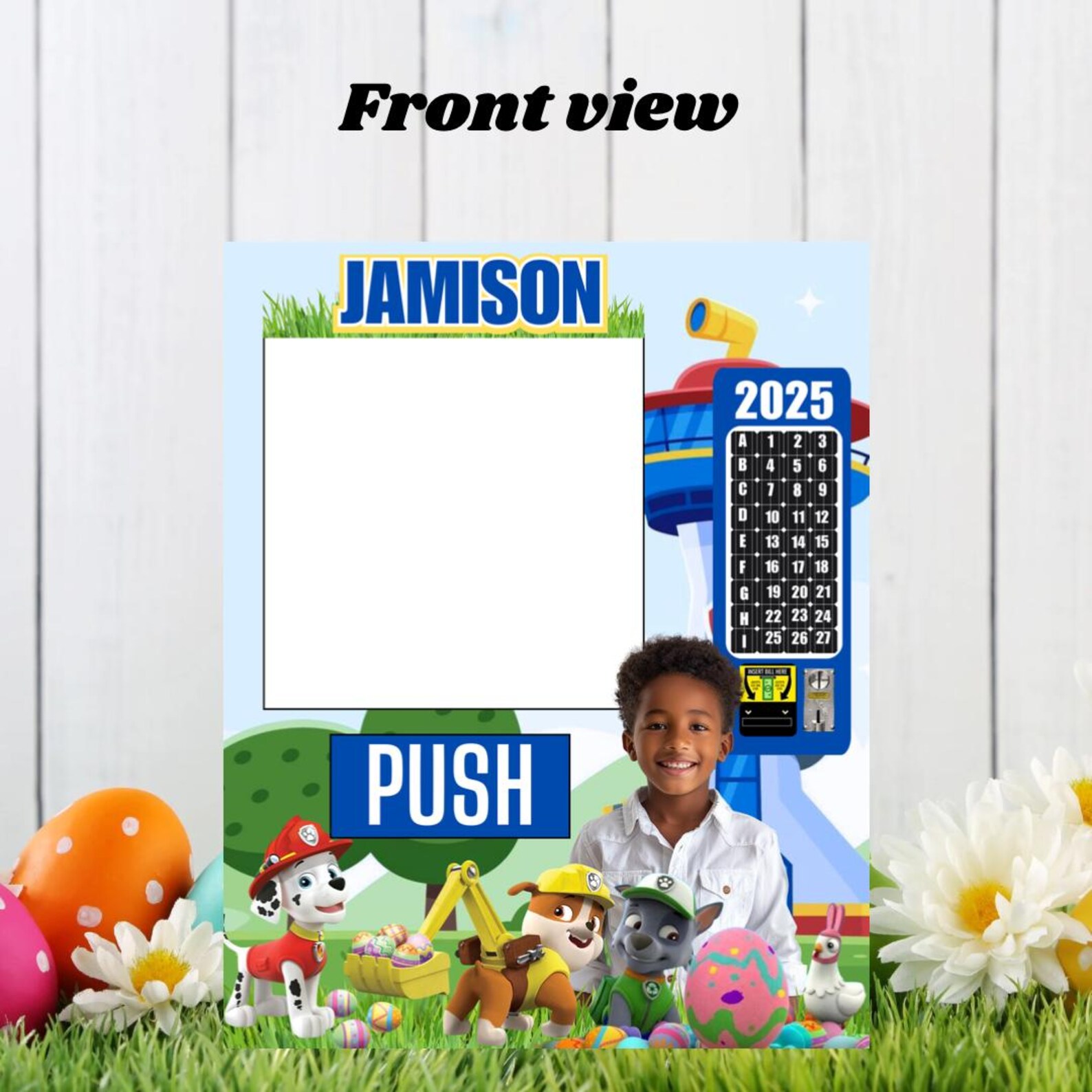Editable Easter Vending Machine, Instant Digital Download, DIY Easter ...