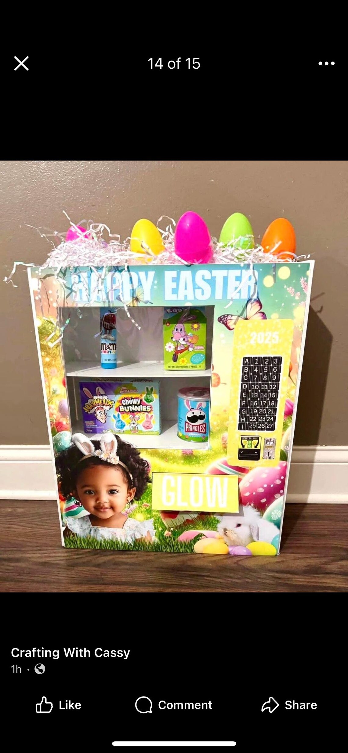 Editable Easter Vending Machine, Instant Digital Download, DIY Easter ...