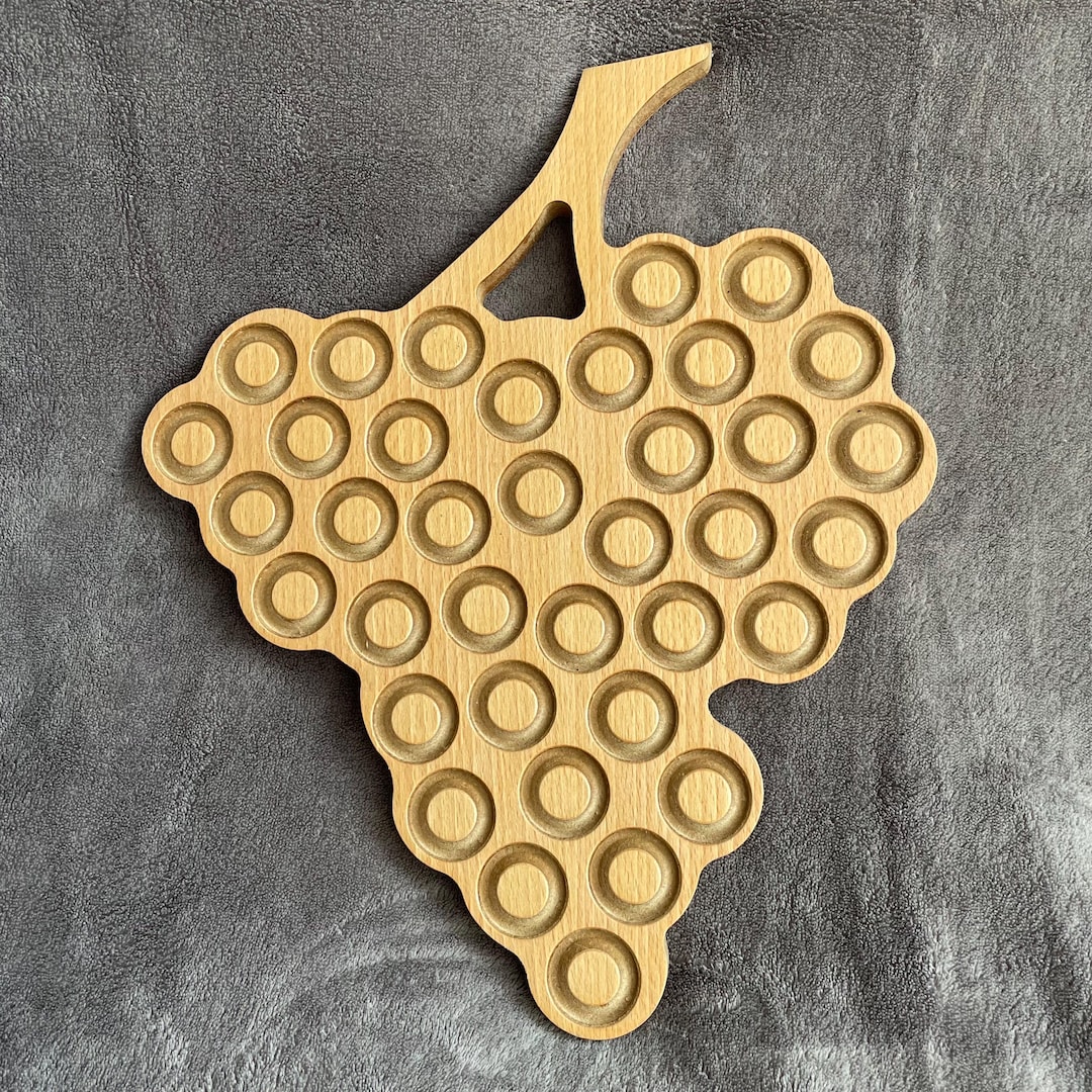 Champagne Bottle Cap Display With Grape Clusters - Etsy