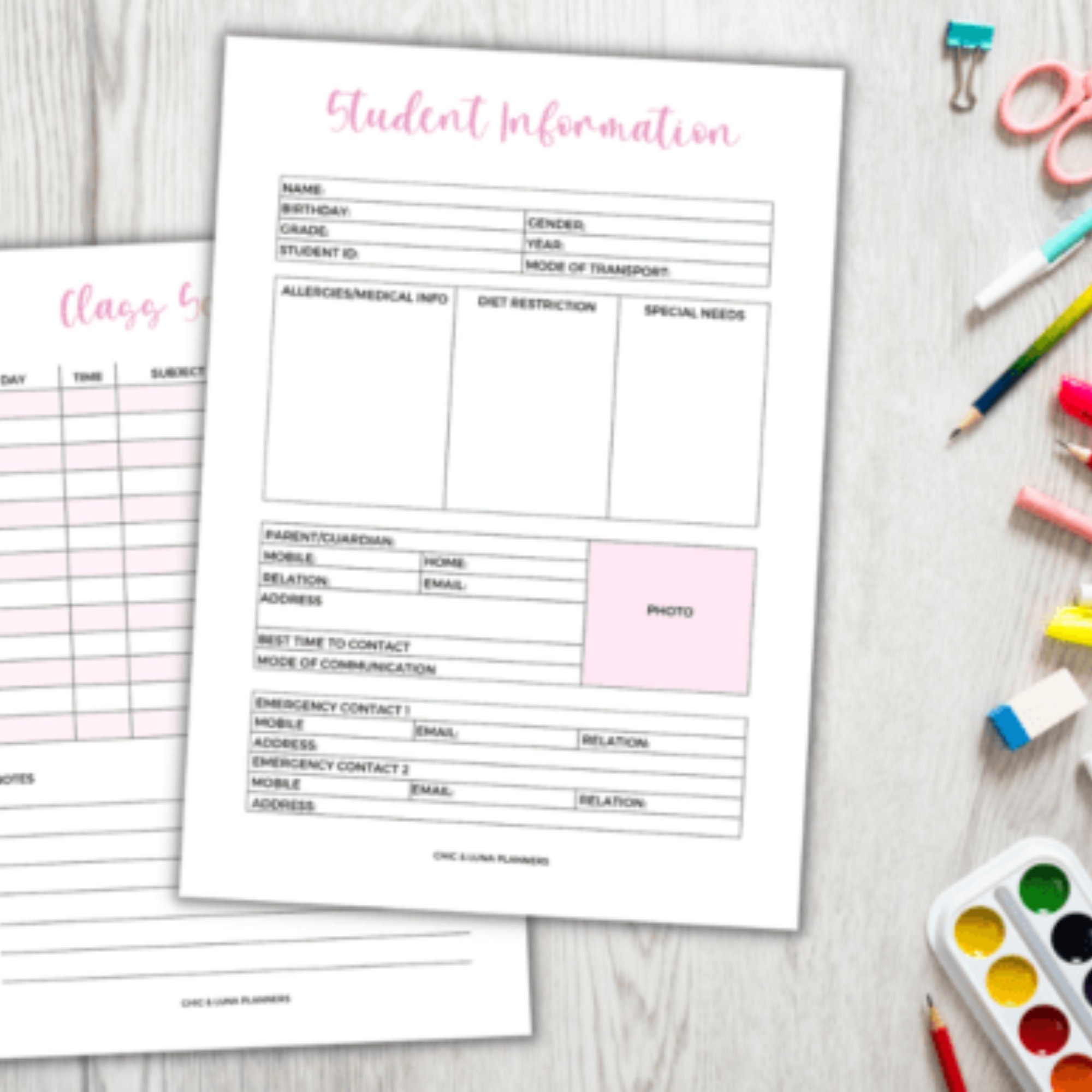 Digital Teacher's Planner Lesson Plan Calendar Weekly Teacher Planner ...