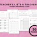 Digital Teacher's Planner Lesson Plan Calendar Weekly - Etsy