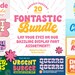 Fontastic Bundle - Retro Fonts, Fonts for Cricut, Procreate Fonts, Groovy Font, 70's Font, Cool ...
